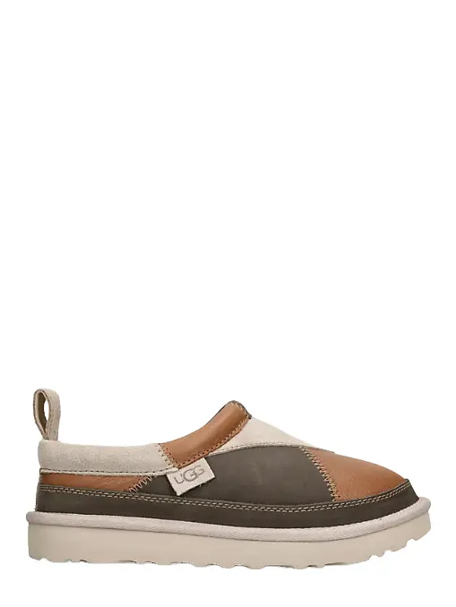 UGG Patchwork Tasman Shearling-lined Slippers - Dk.brn Com