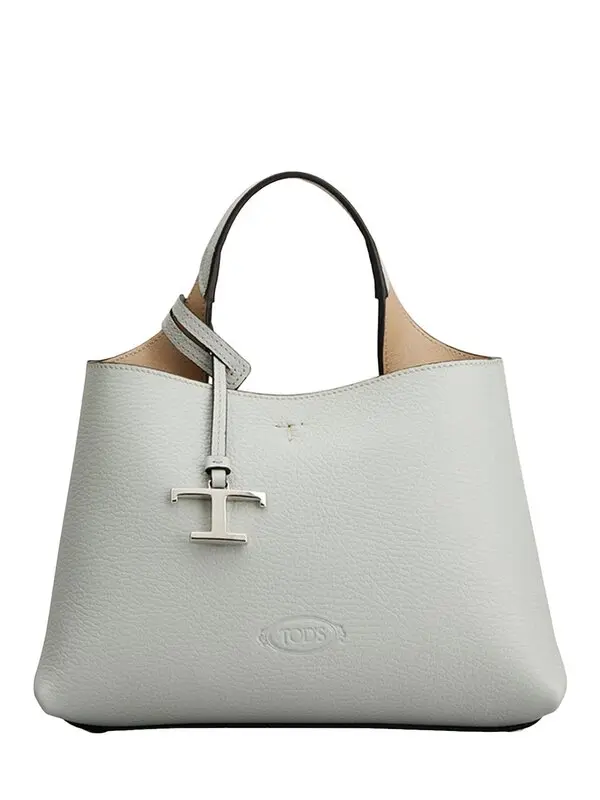 TOD'S Micro Leather Tote Bag - Cromo