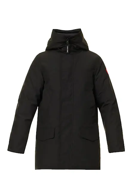 Canada Goose Langford Drawstring Hood Shell-down Parka Jacket - Black