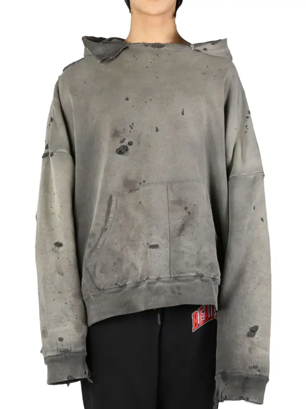 Readymade Distressed Hoodie - Grey