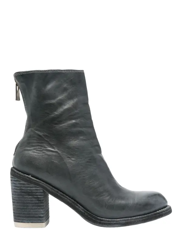 Guidi 85mm Leather Ankle Boots - Blue
