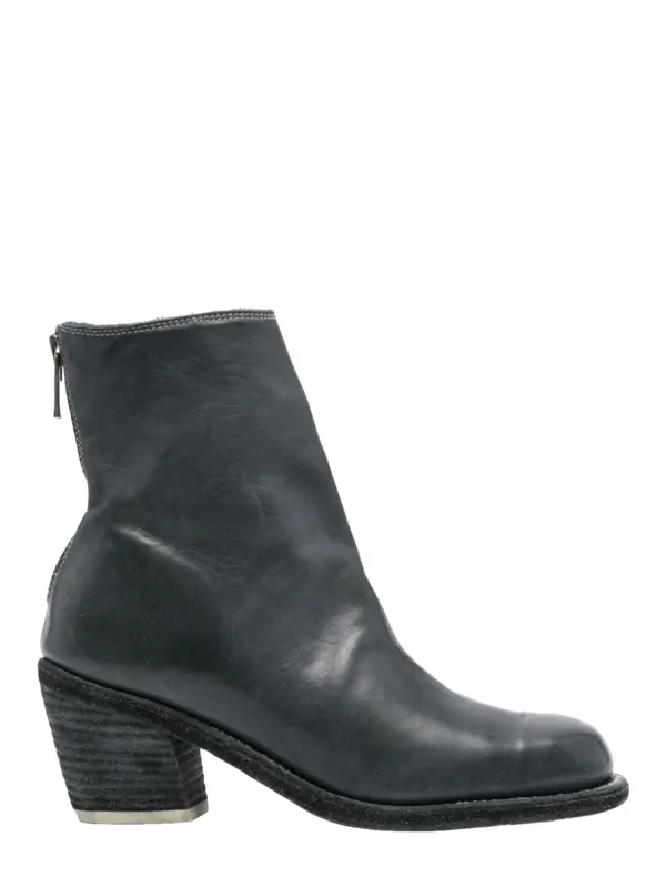 Guidi 70mm Leather Ankle Boots - Blue