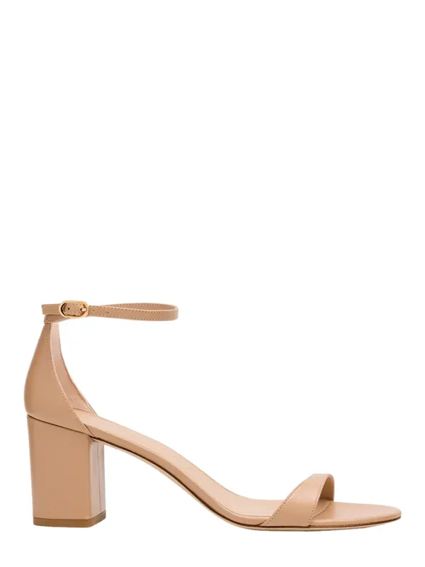 STUART WEITZMAN Nudist 75mm Block Sandals - Adobe
