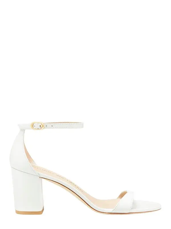STUART WEITZMAN Nudist 75mm Block Sandals - White