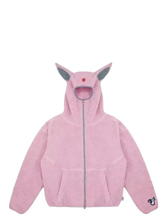 POKEMON X Vandy The Espeon Fleece Jacket - Pink