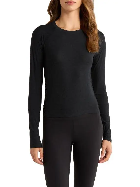 Beyond Yoga Featherweight Long Sleeve Top - Darkest Night