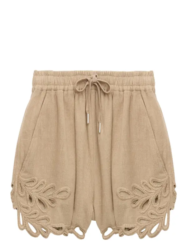 MARANT ETOILE Safa Relaxed Fit Shorts - Light Khaki