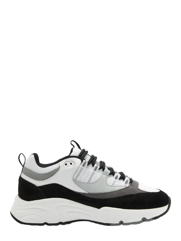 CLEENS Aero Panelled Mesh Sneakers - Black