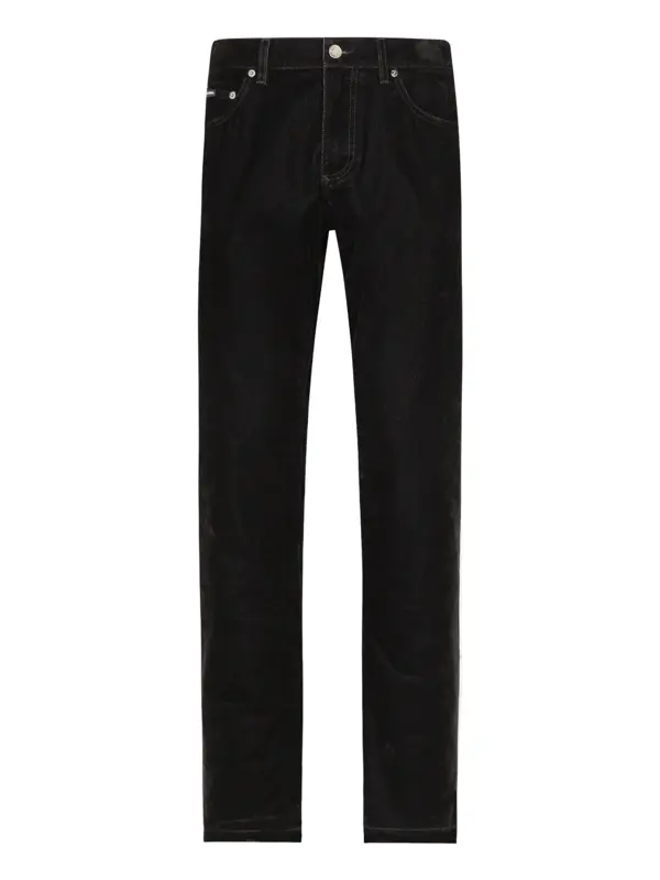 Dolce & Gabbana Classic Denim Jeans With Logo Tag - Multicolor