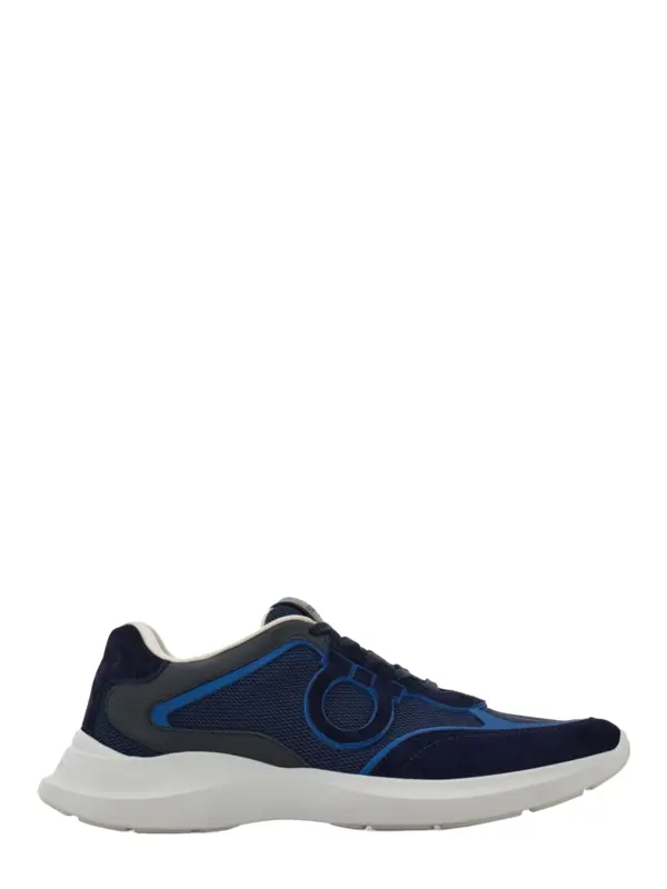 FERRAGAMO Gancini Low-top Sneakers - Blue