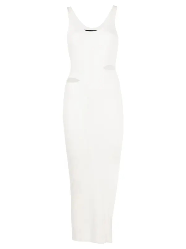 GLORIA COELHO X Isabella Fiorentino Cut-out Maxi Dress - White