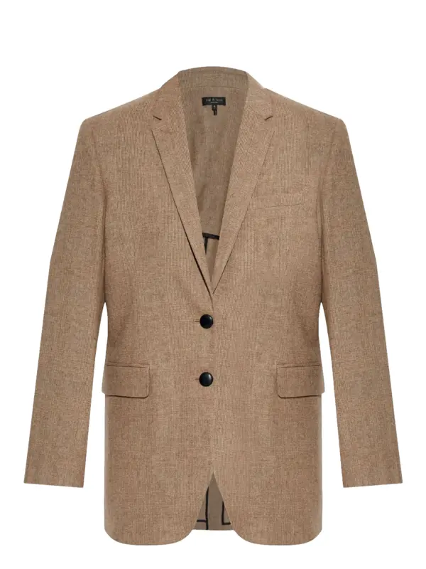 Rag & Bone Checked Blazer - Brown