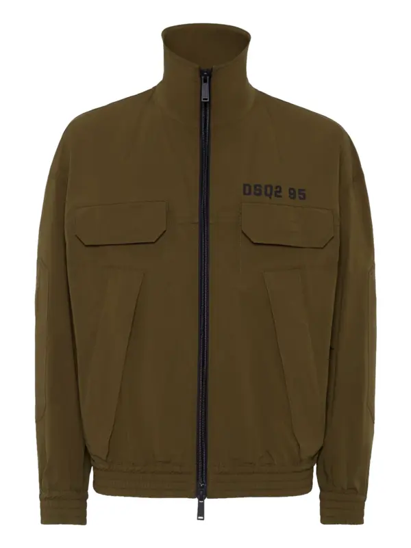 Dsquared2 Logo-print Bomber Jacket - Brown