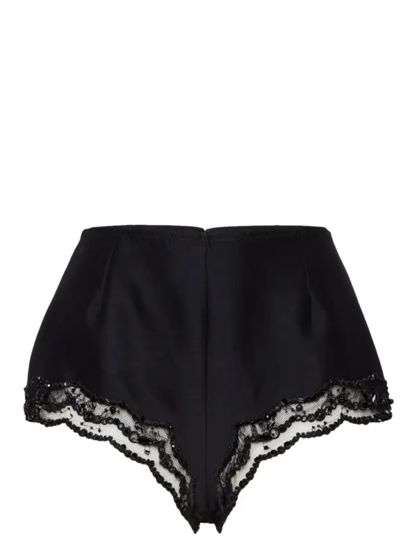 Dsquared2 Lace Trim Shorts - Black