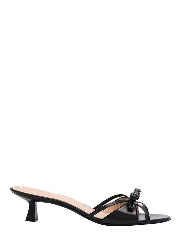 STUART WEITZMAN Felicity Kitten-heel Mules - Black