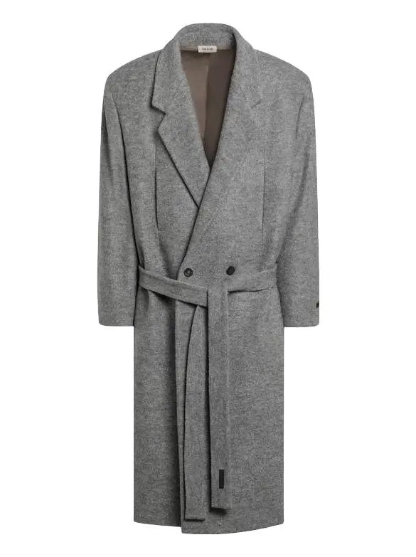 Fear Of God Double-breasted Virgin Wool Coat - Grey