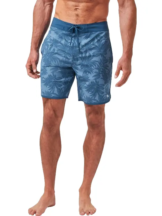 Travis Mathew No Wake Zone Board Shorts - Captains Blue