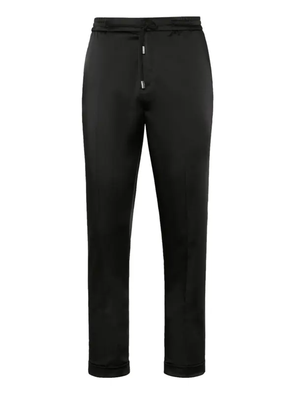 Philipp Plein Satin Tailored Trousers - Black