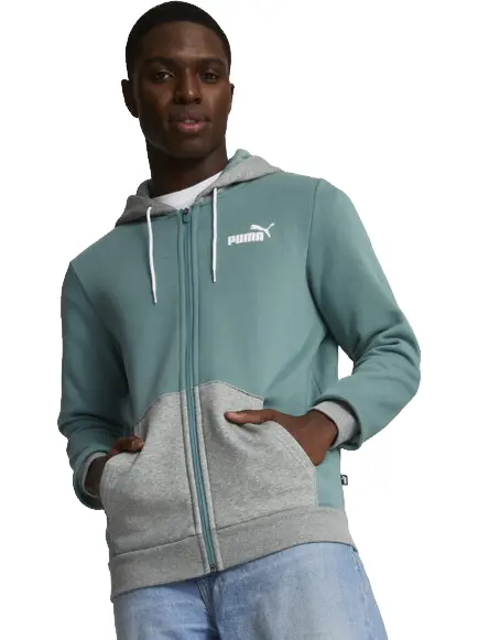 PUMA Colorblock Hoodie - Adriatic