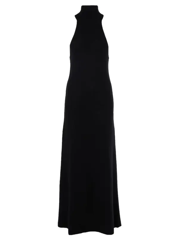 LISA YANG Amannda Ribbed-knit Maxi Dress - Black