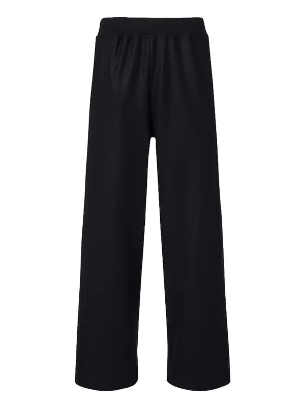 JIL SANDER Wool Straight Leg Trousers - Black