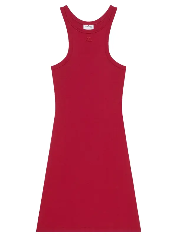 COURREGES Cotton Scuba Dress - Red