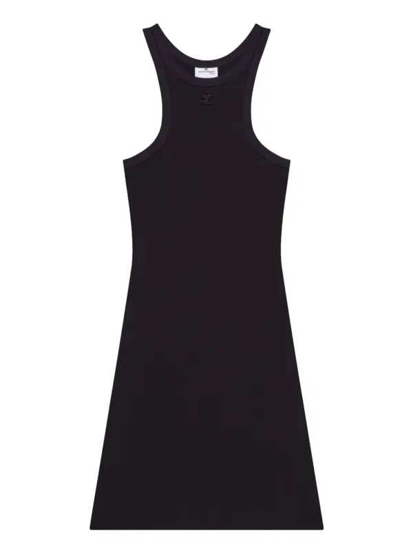 COURREGES Jersey Mini Dress - Black