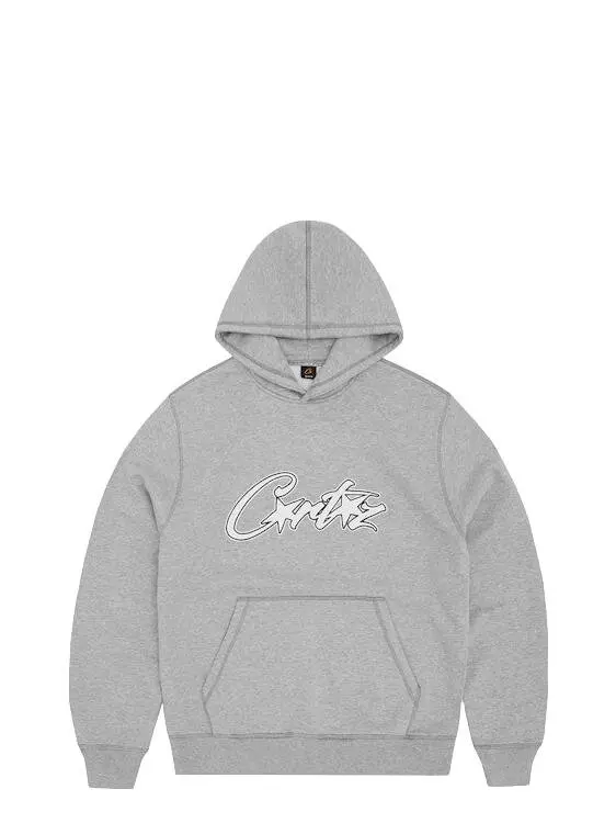 CORTEIZ Satin Allstarz Applique Hoodie - Grey