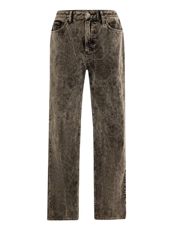 Monfrère Jayden Acid Wash Corduroy Pants - Acid Noir