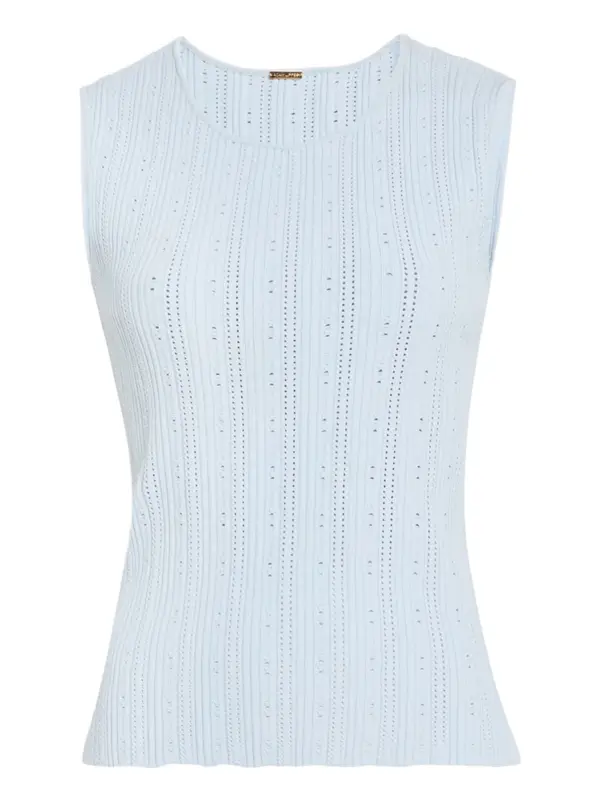 Adam Lippes Pointelle Jacquard Tank Top - Mist