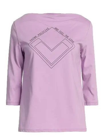 MARC ELLIS Printed Cotton T-shirt - Purple