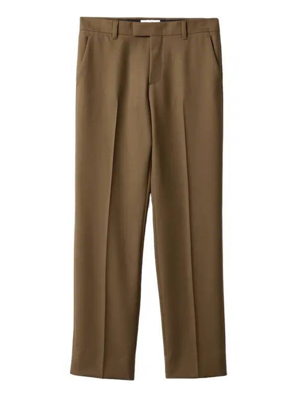 Miu Miu Gabardine Straight Leg Pants - Tundra