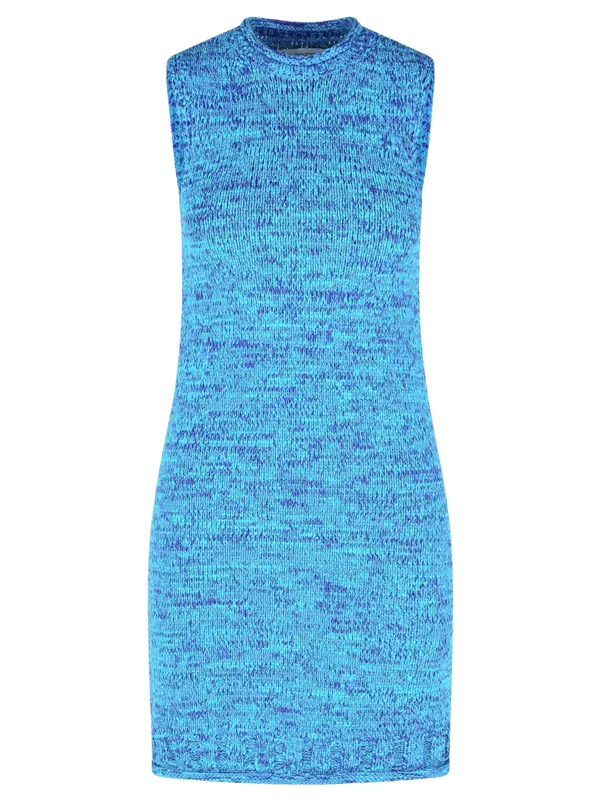 JW Anderson Space Dye Cotton-blend Dress - Blue