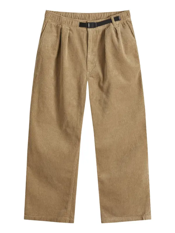 BEAMS Webbing Baggy Cord Trousers - Beige