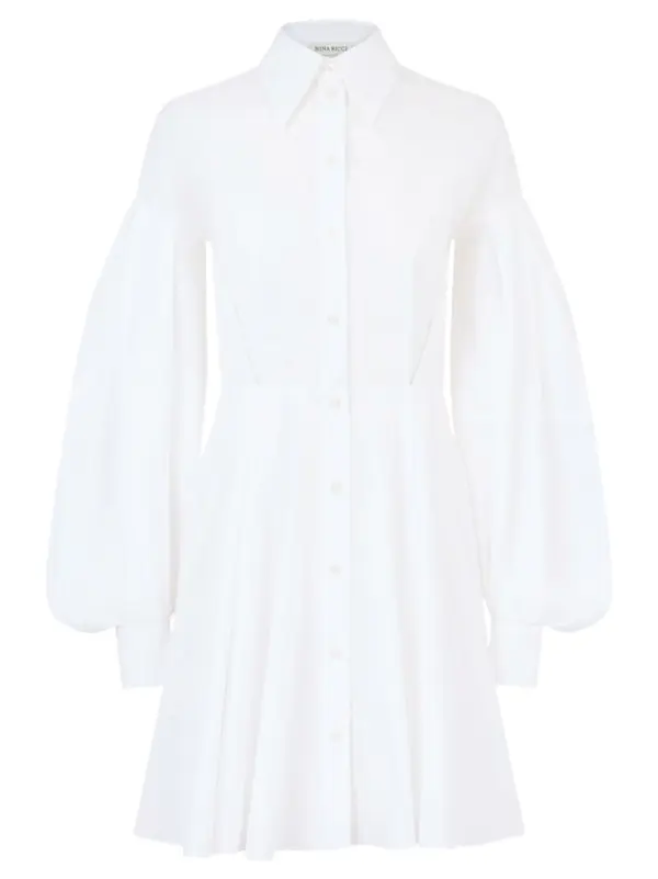 Nina Ricci Puff Sleeves Minidress - White