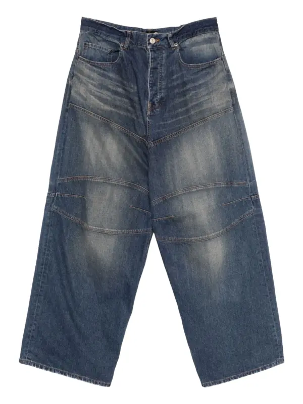 Balenciaga Logo-patch Jeans - Blue