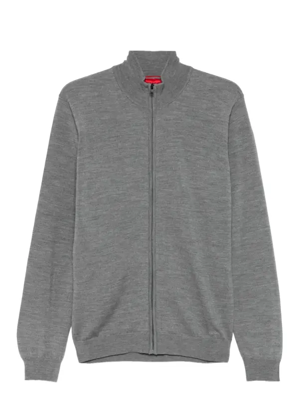 Hugo Boss Wool Cardigan - Grey