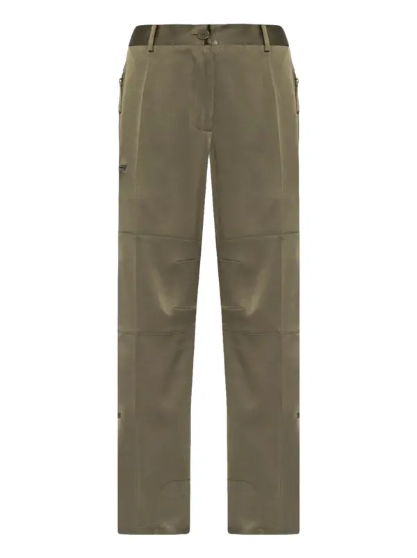 Helmut Lang Satin Straight-leg Trousers - Green