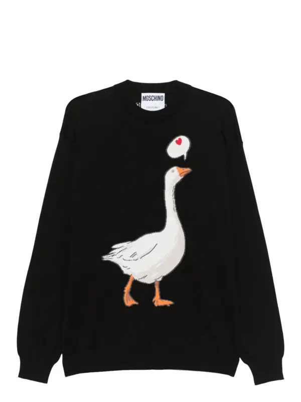 Moschino Intarsia-knit Sweater - Black