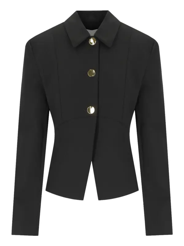 GANNI Twill Jacket - Black