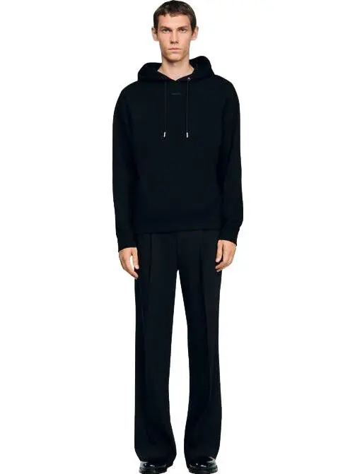 Sandro Logo Hoodie - Black