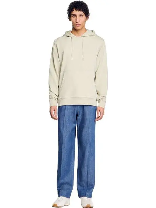 Sandro Logo Hoodie - Light Kaki.