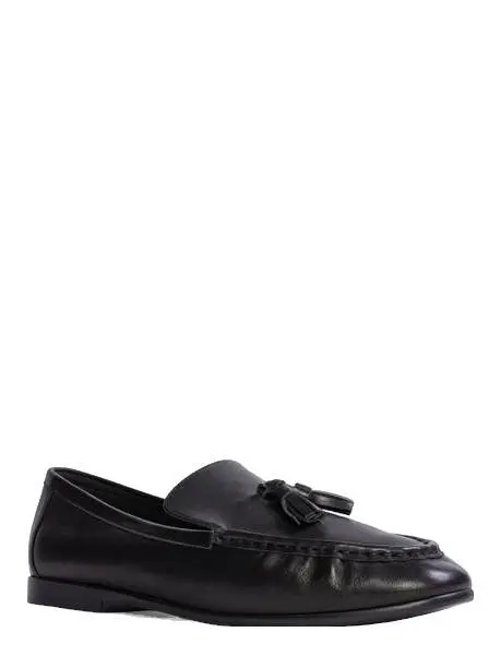 BLACK SUEDE STUDIO Finn Tassel Loafer - Black Leather