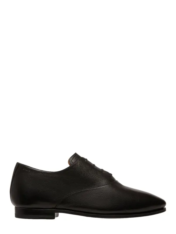 Bally Plume Oxford In Grained Leather - Black