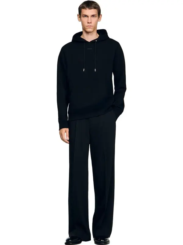 Sandro Logo Hoodie - Black