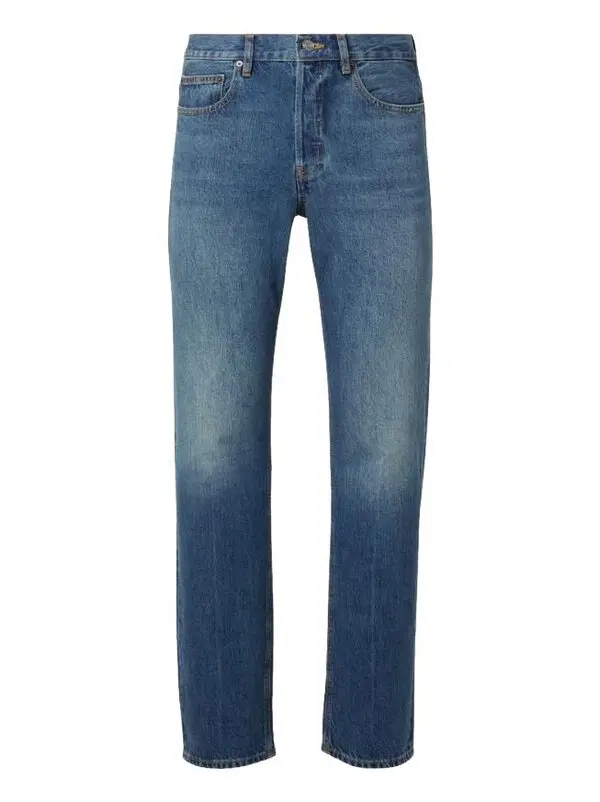 FRAME The Straight Mid-rise Jeans - Blue
