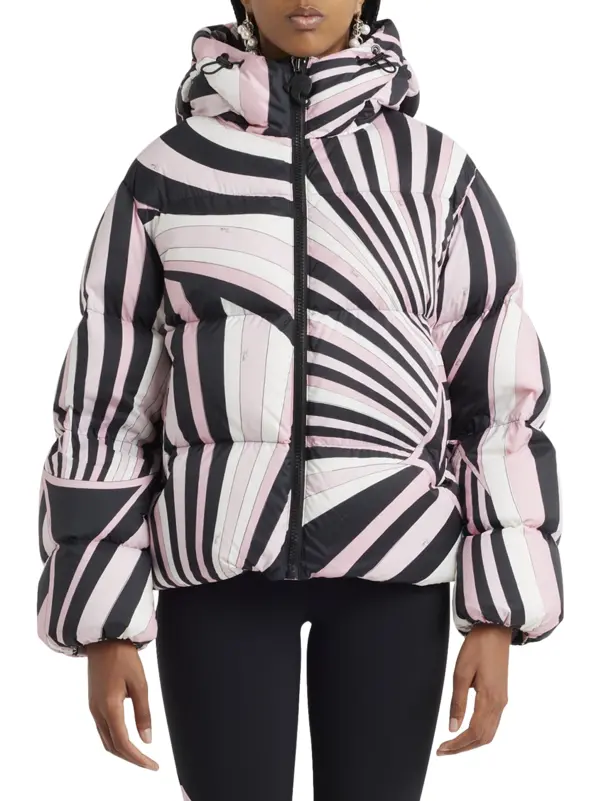 Emilio Pucci Iride-printed Ski Jacket - Nero Rosa
