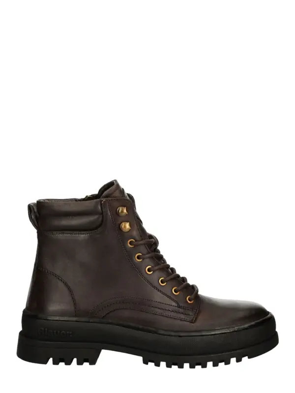 BLAUER. Leather Hiking Boots - Brown