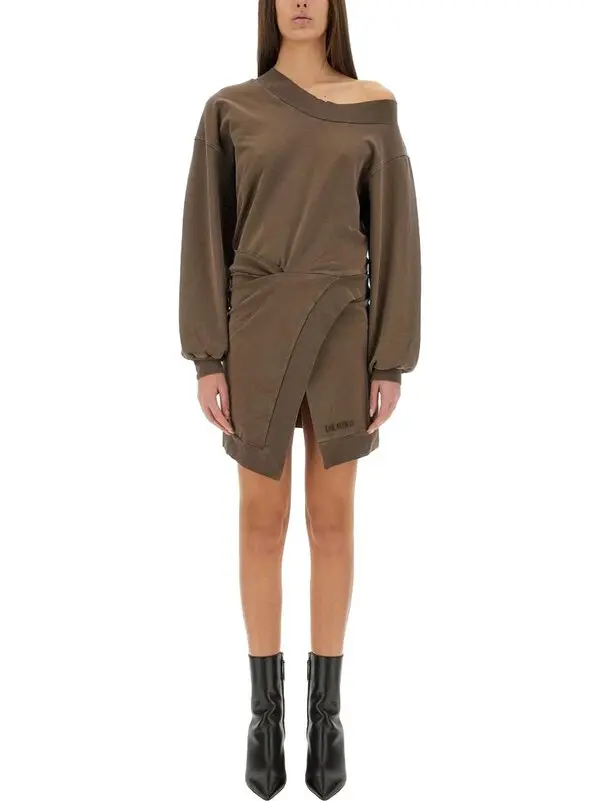 Attico Cut-out Dress - Brown