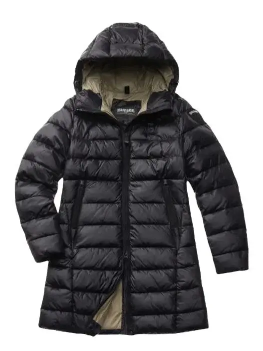 BLAUER. Padded Coat - Black